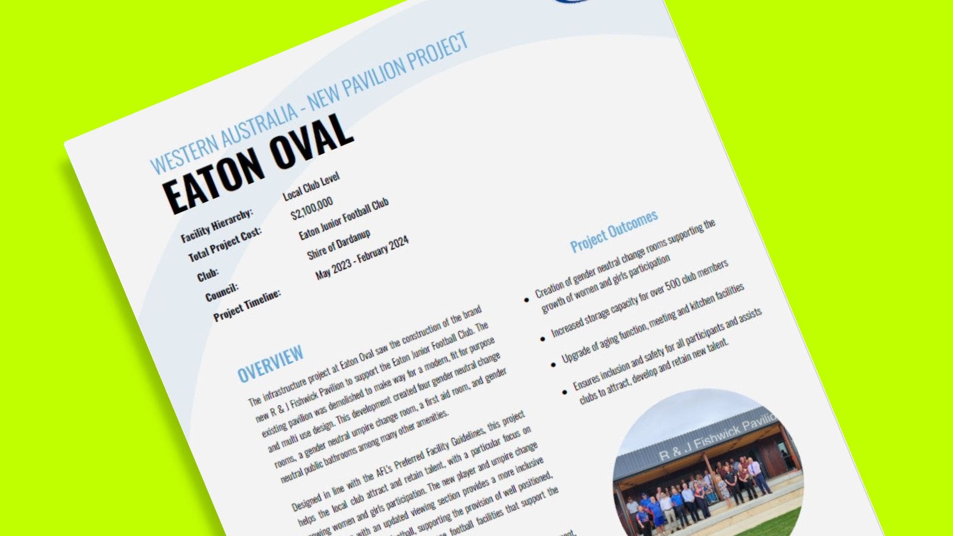 Eaton Oval - Play AFL