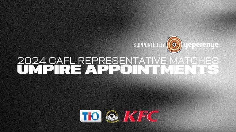 2024 CAFL REPRESENTATIVE MATCH UMPIRES APPOINTED - Play AFL