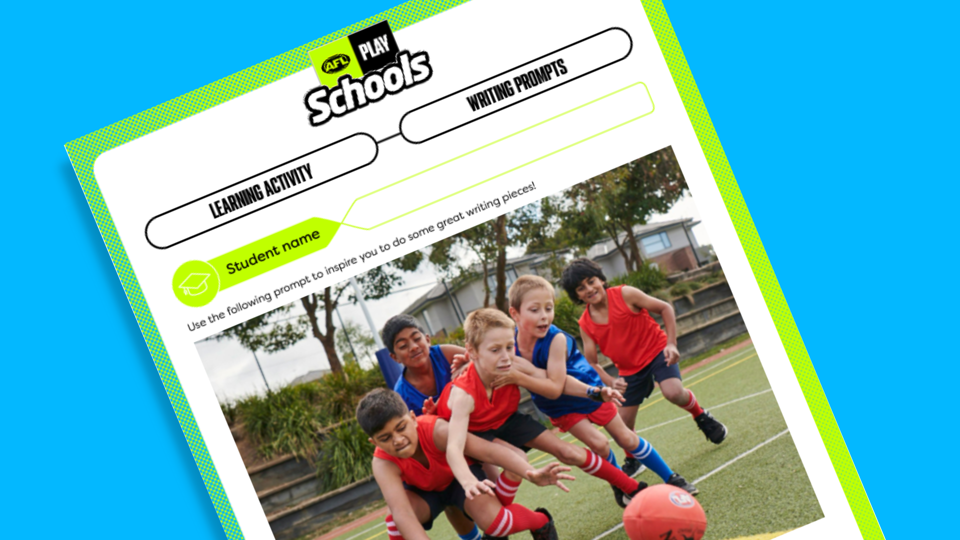 Photo Stimulus (Creative Writing) - Stage 3 - Play AFL