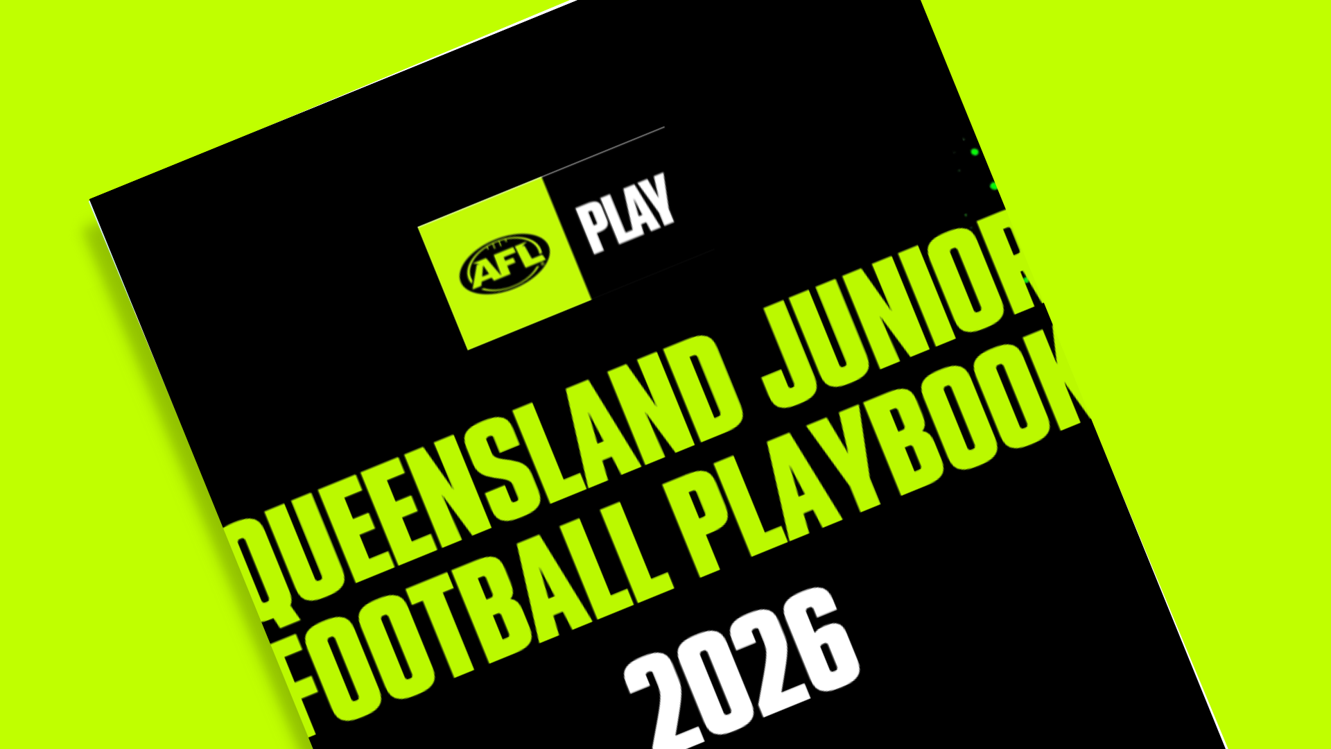 2026 Queensland Junior Football Playbook - Play AFL