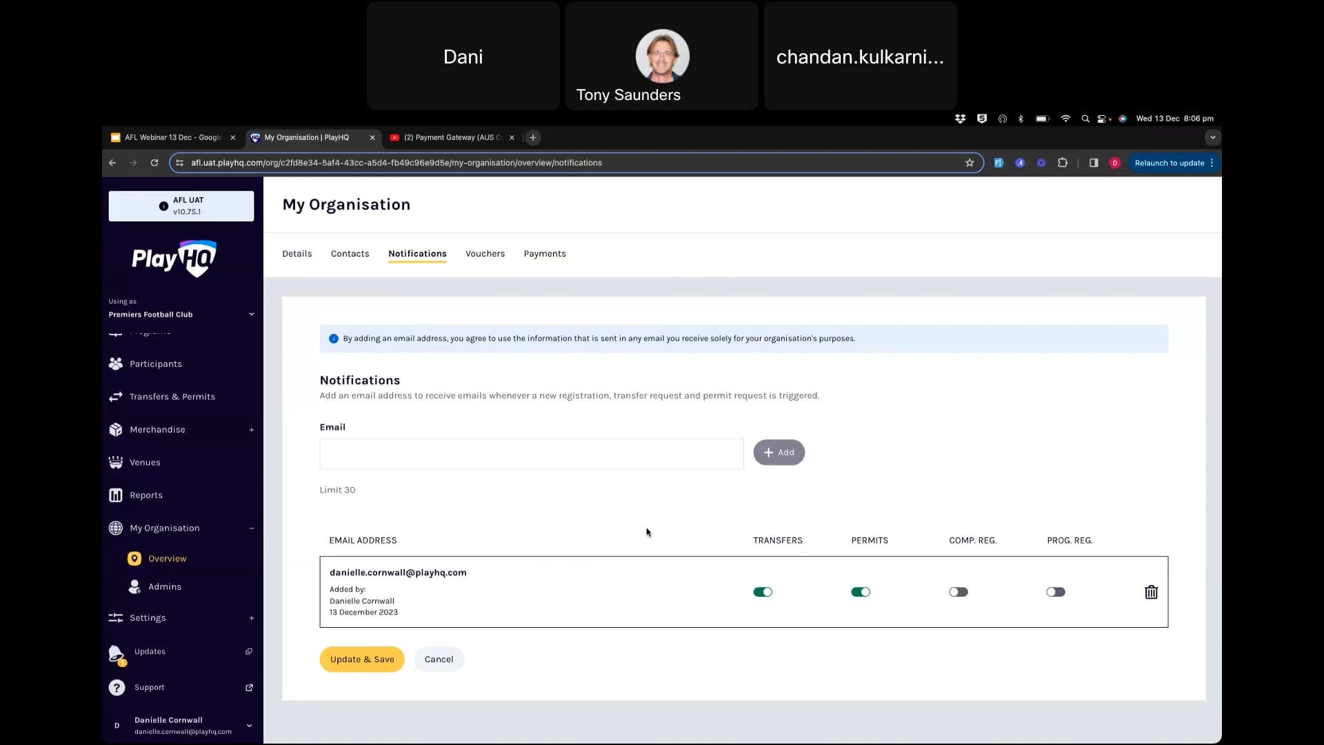 Play HQ - New Payment Flexibility, RegoPayments & Notifications ...